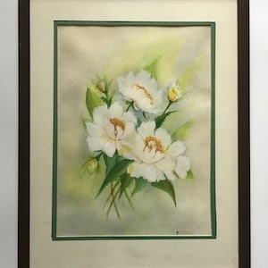 Vintage Original Watercolor on Art Paper Signed F. Carpenter - Etsy