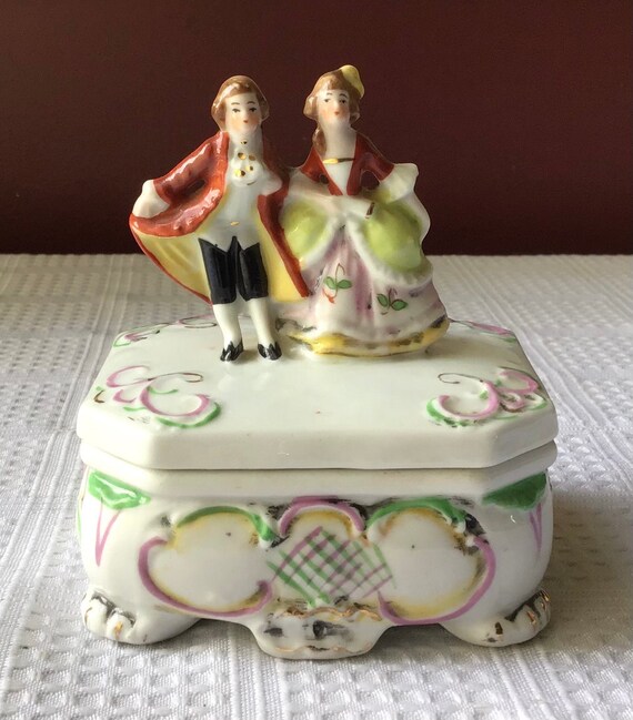vintage german trinket box - Gem