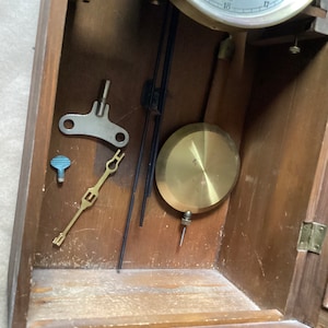 Antique German Mauthe Wall Clock With Key & Pendulum, Needs Service - Etsy