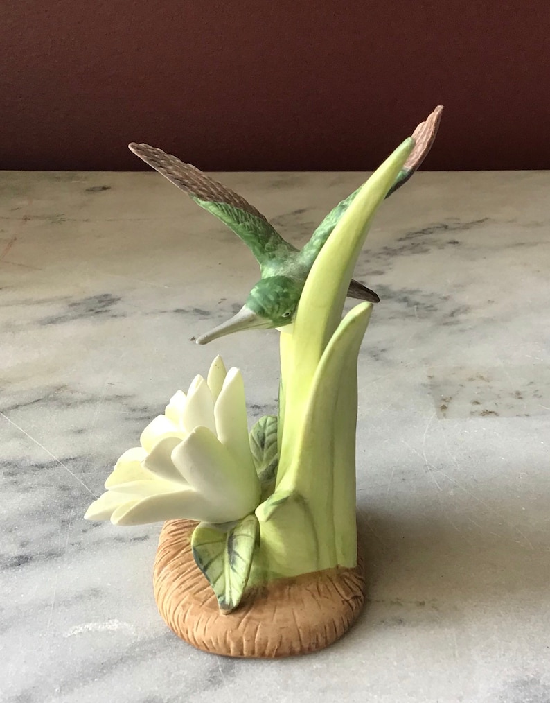 Vintage Royal Heritage “birds in Flight” Porcelain Hummingbird Figurine ...