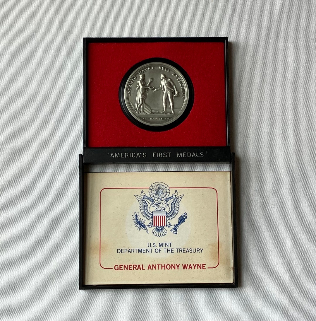 VTG General Anthony Wayne Token Medal US Mint in Box With COA - Etsy
