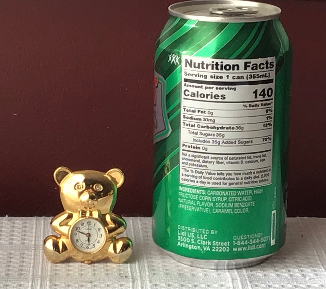 Vintage Collezio Miniature Teddy Bear Quartz Clock Working - Etsy
