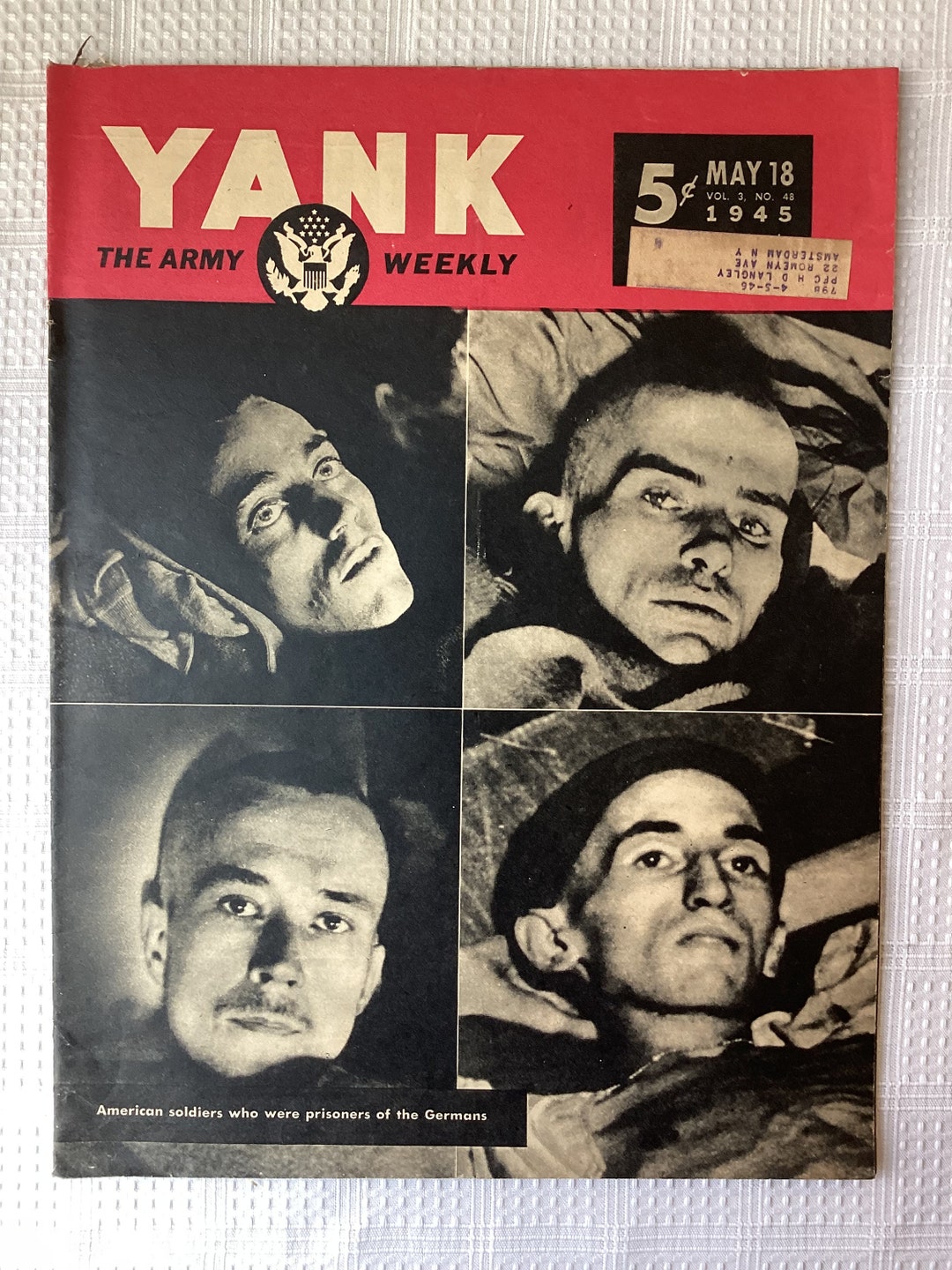 VTG WWII Yank the Army Weekly Magazine, May 18, 1945, Vol. 3, No 48 - Etsy