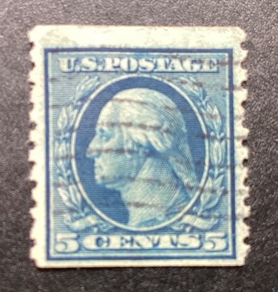 George Washington 5 Cent Stamp 1919 Scott 496 Lot 704 - Etsy
