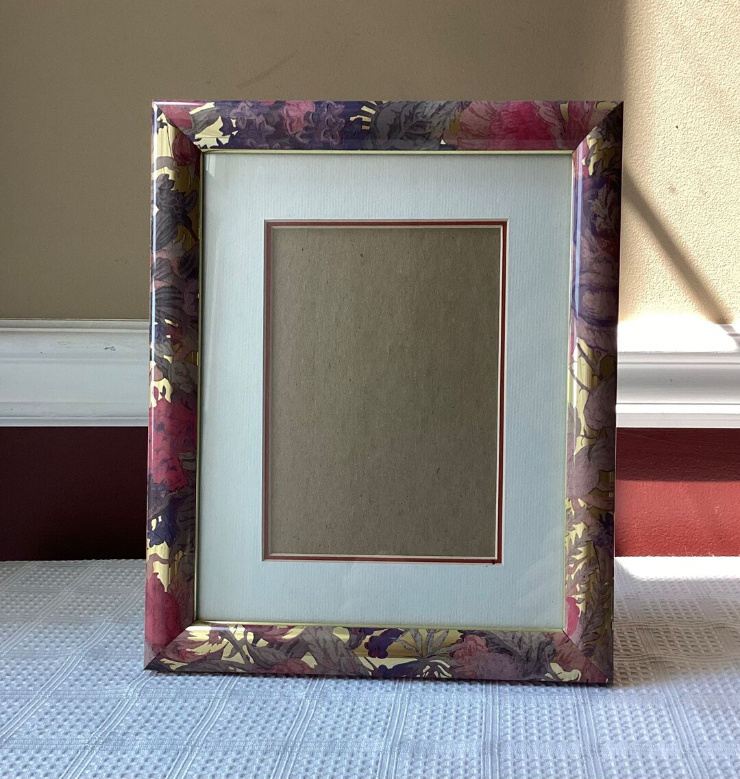 Picture Frame With Mat, Holds 5”x7” Photo, Self Standing Frame - Etsy