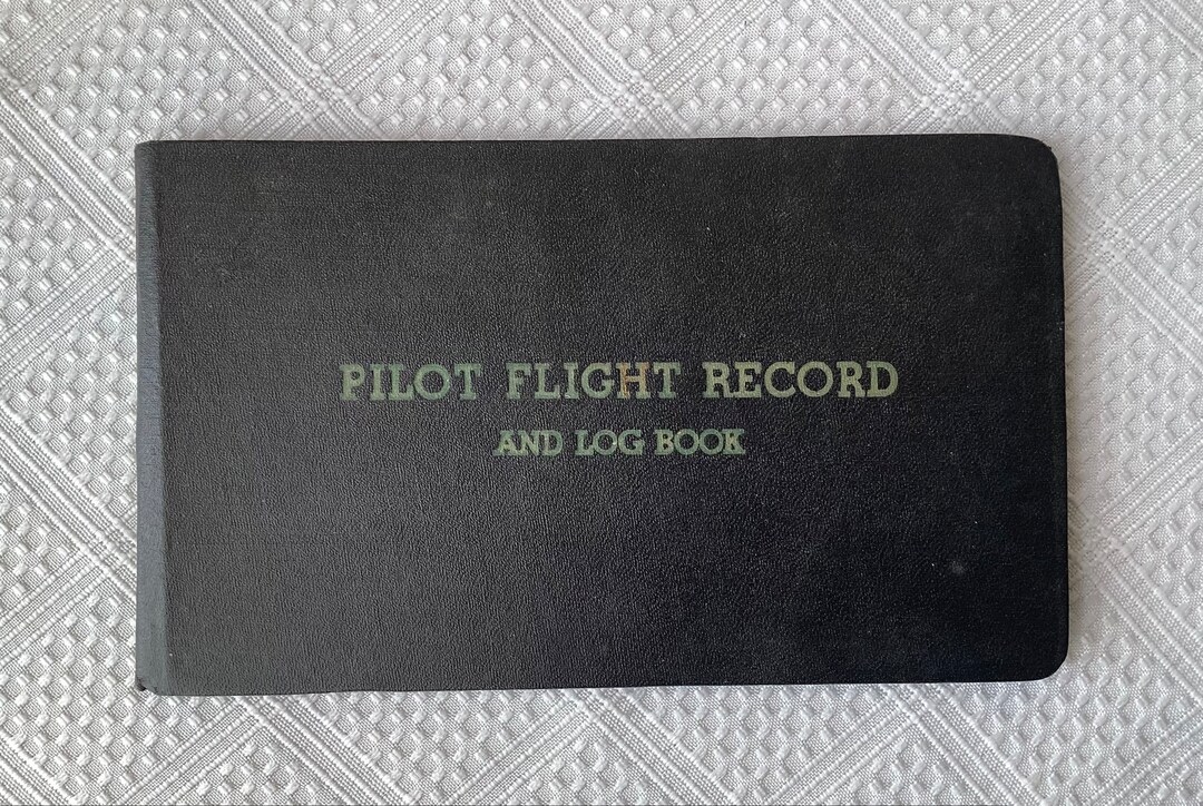 VTG Pilot Flight Record and Log Book Type AP-3 (partially Filled In ...