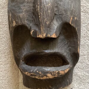 Large Vintage Tiki Wooden Mask, 22” Tall - Etsy