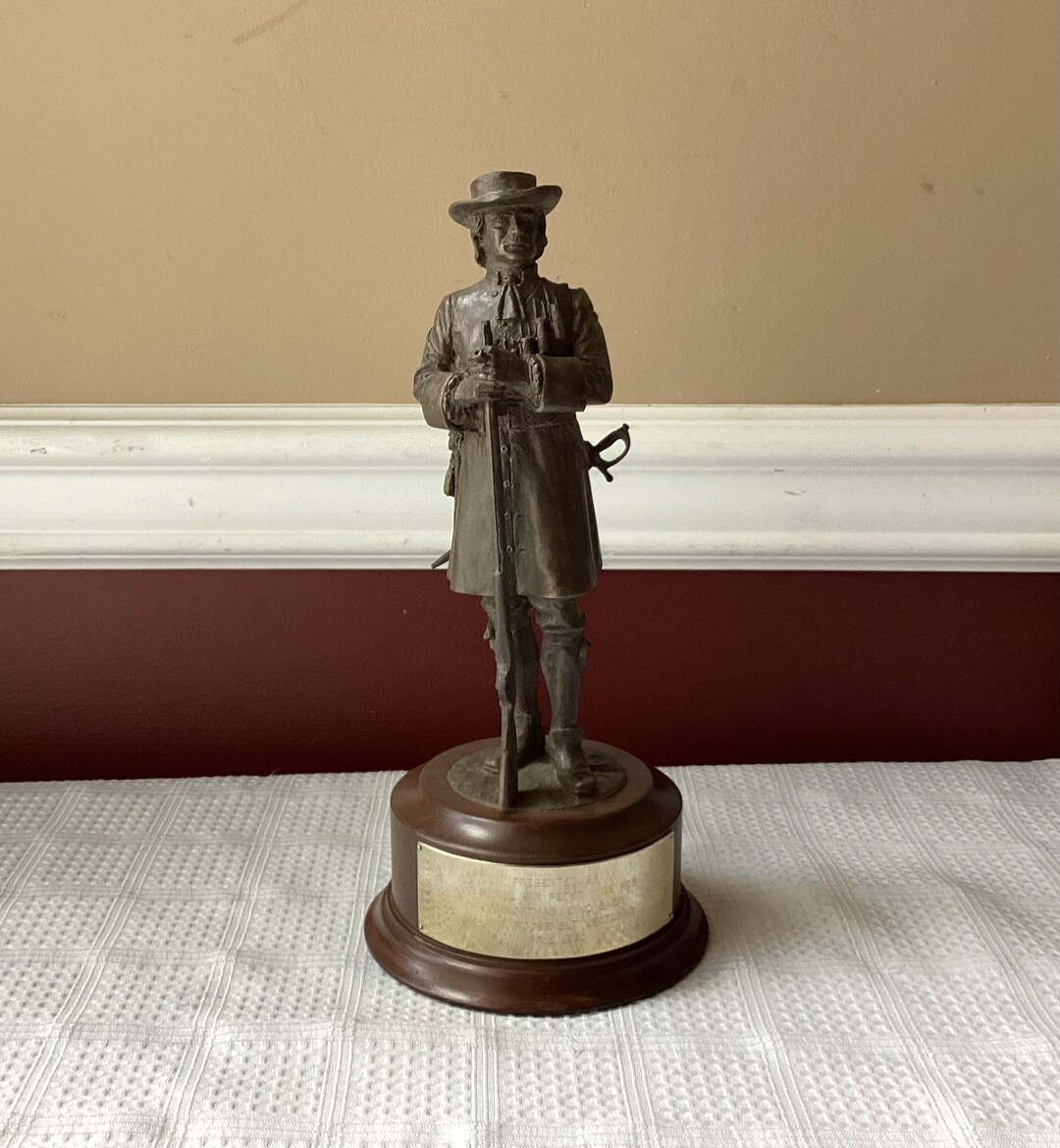 VTG Green Howard Bronze Sculpture, by Peter Hicks, Gift From General ...