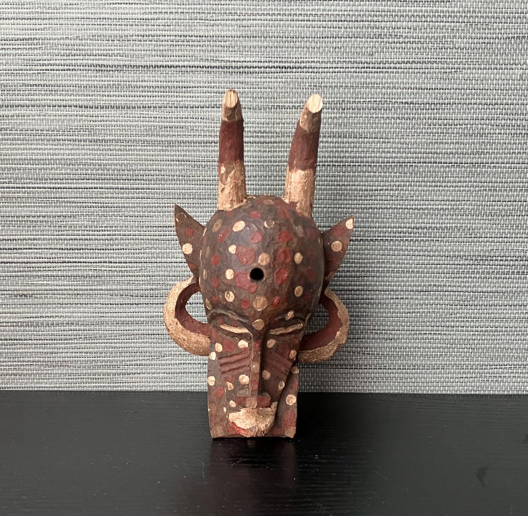 VTG Small African Senufo Spitting Mask, 6" Tall - Etsy