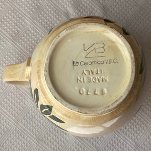 Vintage La Ceramica V.B.C Ceramic Pottery Pitcher Made in Italy, 7 5/8 ...