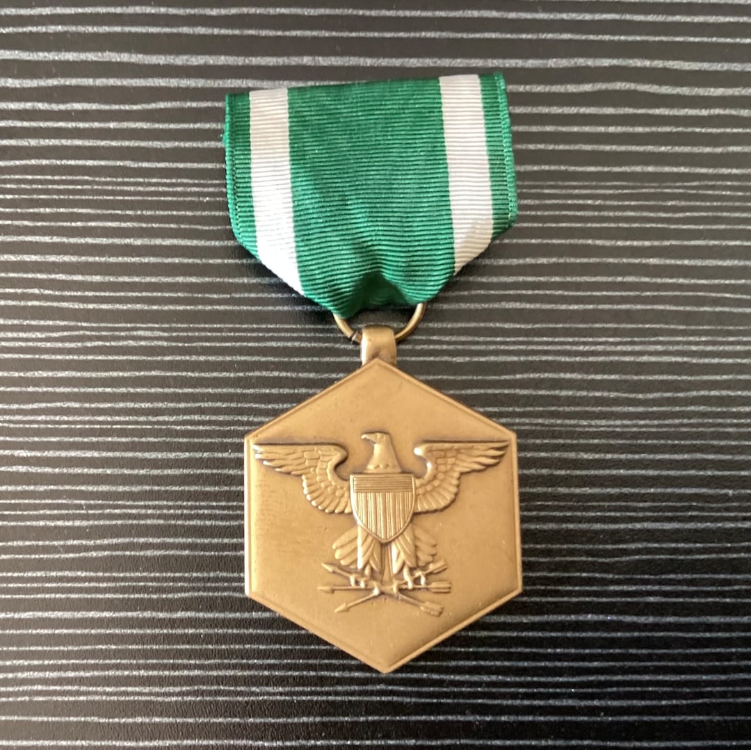 Vintage Post World War II US Military Merit Medal With Ribbon Badge - Etsy