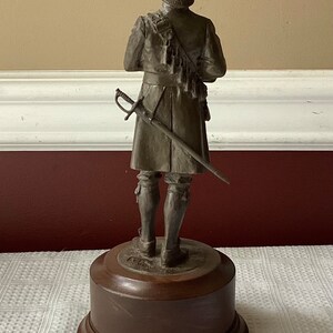 VTG Green Howard Bronze Sculpture, by Peter Hicks, Gift From General ...