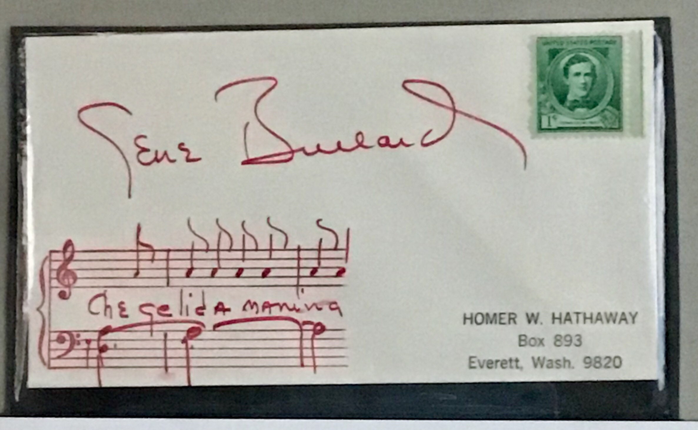 Rare Autograph of Gene Bullard - Etsy