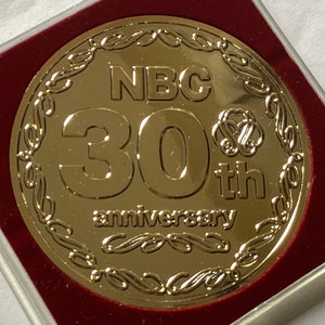 Vintage NBC 30th Anniversary Token/medal in Original Packaging, 2 1/4 ...