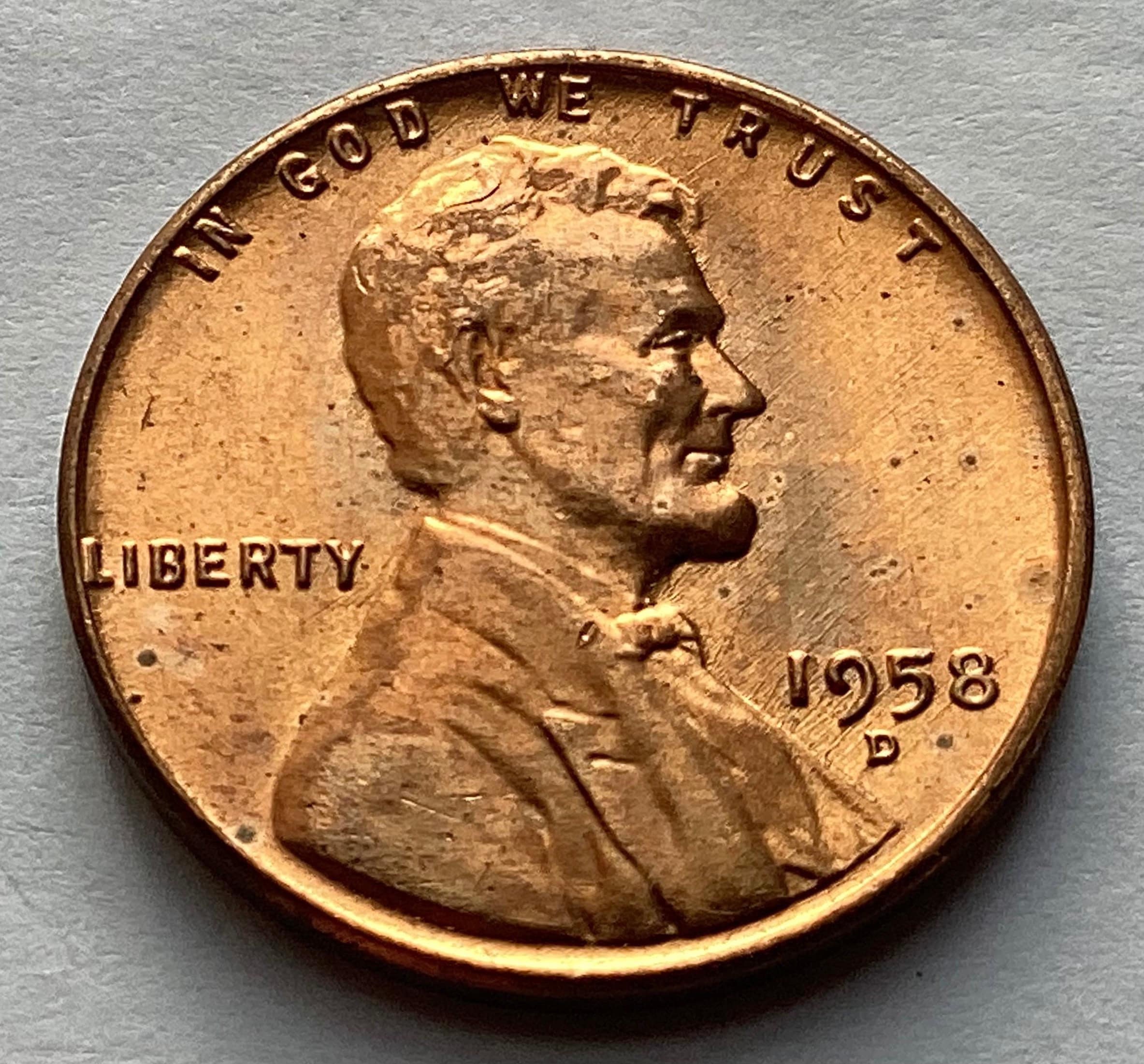 Back Of A Large Penny