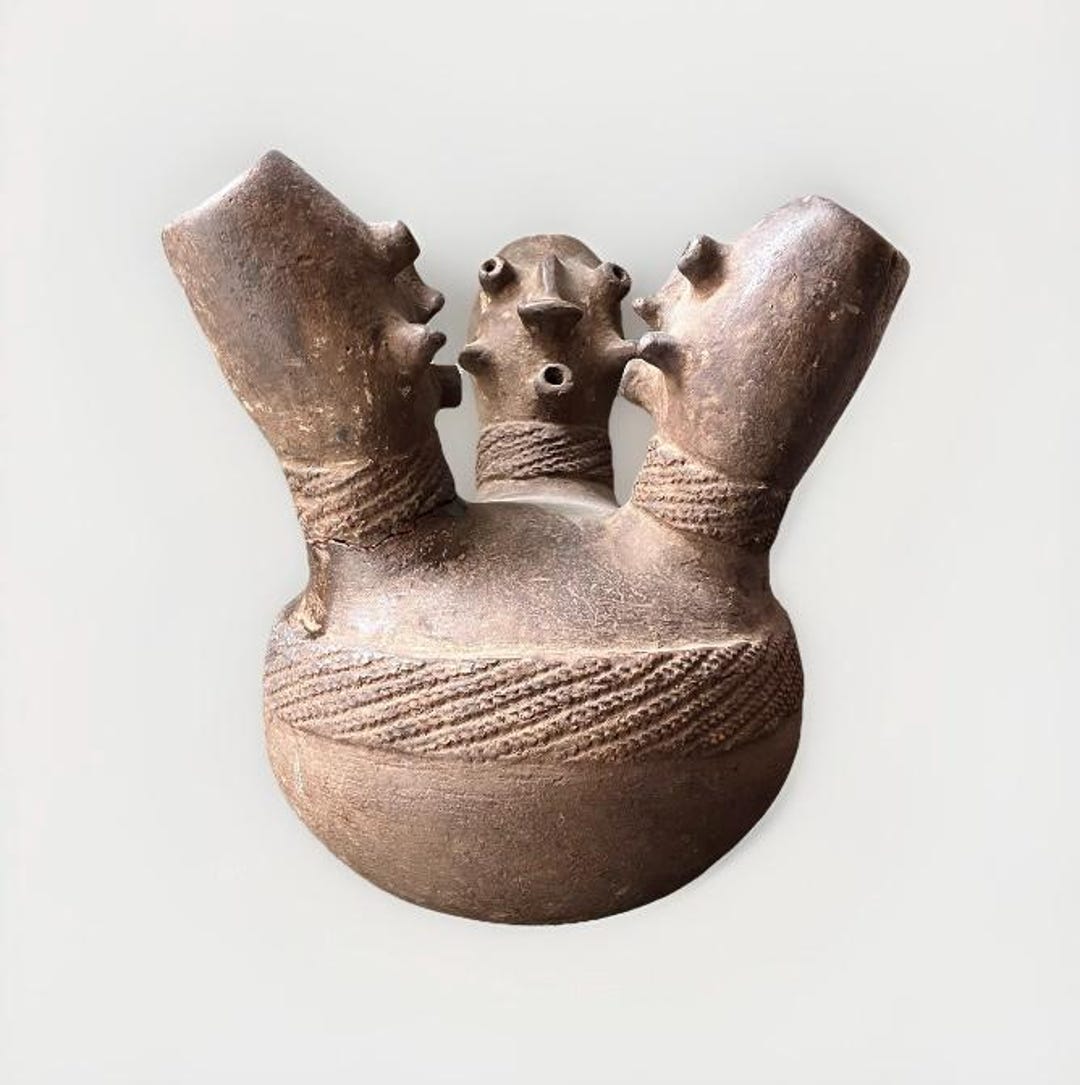 Vintage Mambila Pottery Vessel From Cameroon, West Africa, (see ...