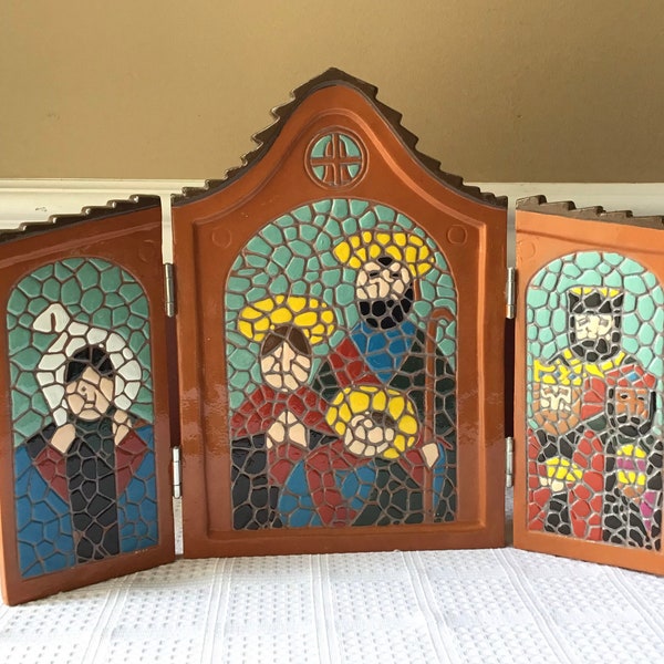 Religious Pottery Tile - Etsy