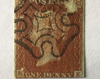 One Penny Red Stamp | Etsy