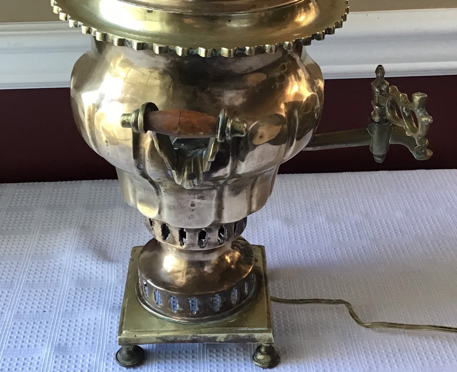Antique Samovar Lamp Working Shade and Light Bulb Not - Etsy