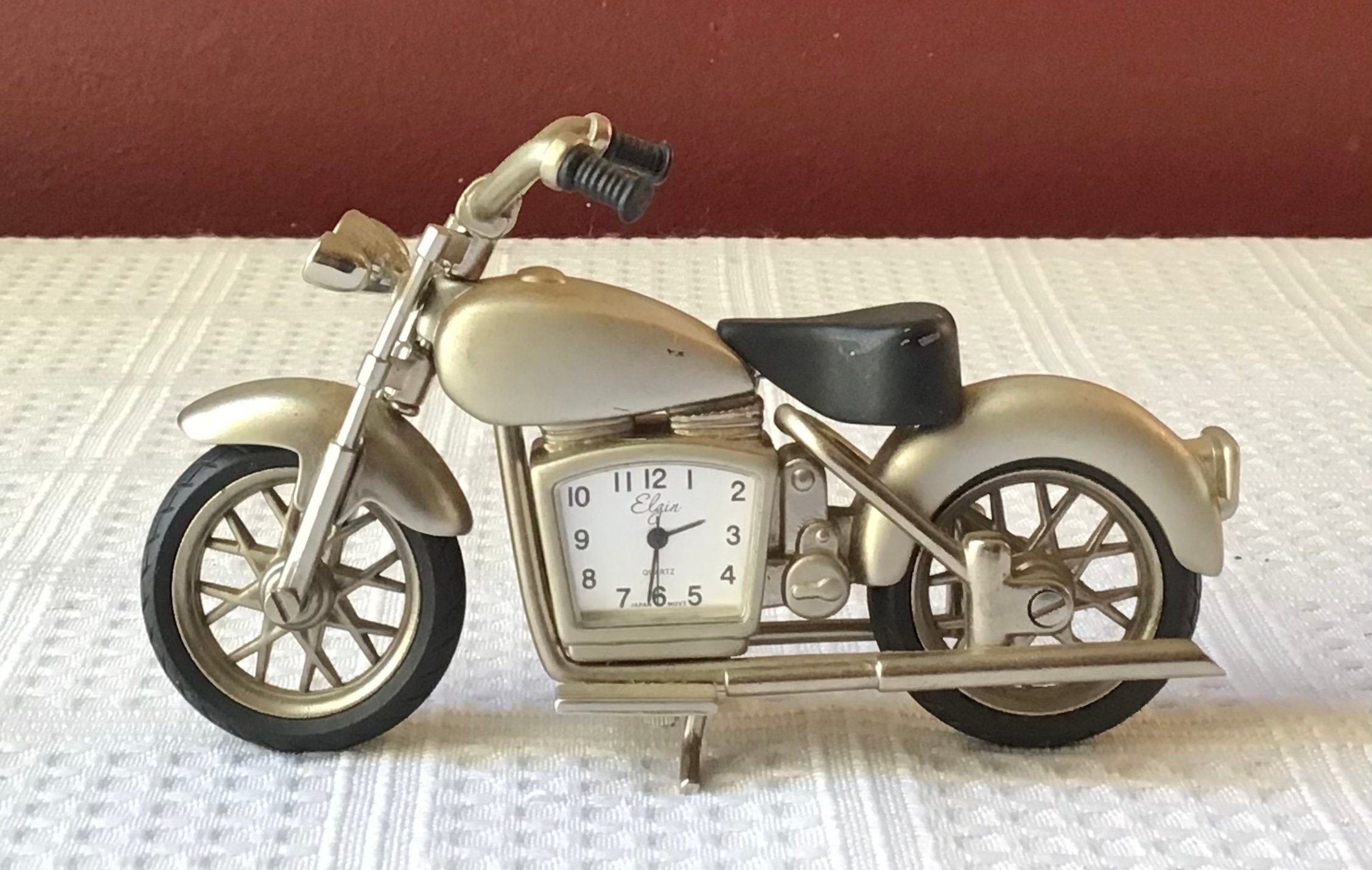 Vintage Miniature Elgin Motorcycle Quartz Clock With Japan - Etsy
