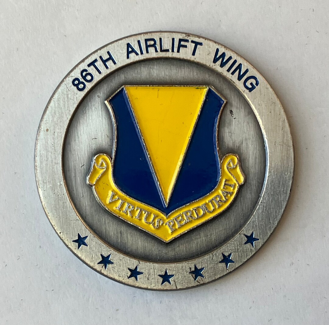 VTG US Air Force USAF 86th Airlift Wing Challenge Coin - Etsy