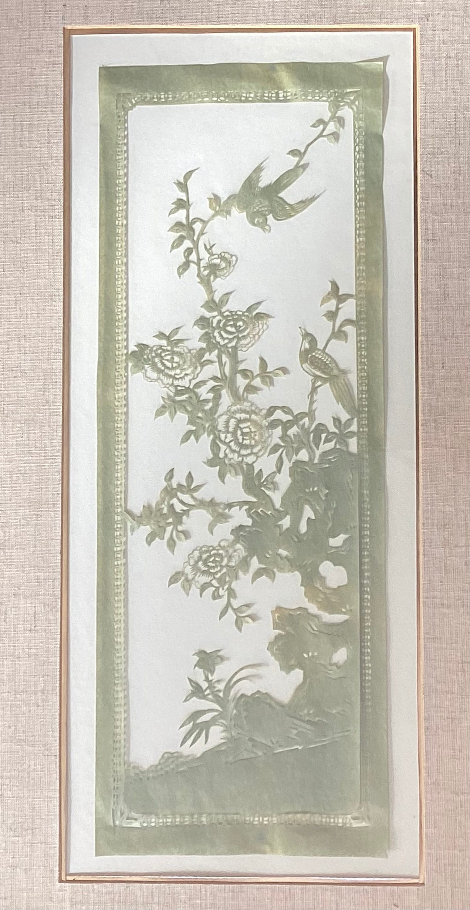 Vintage Japanese Paper Cut Art/ Kirigami Framed Under Glass - Etsy