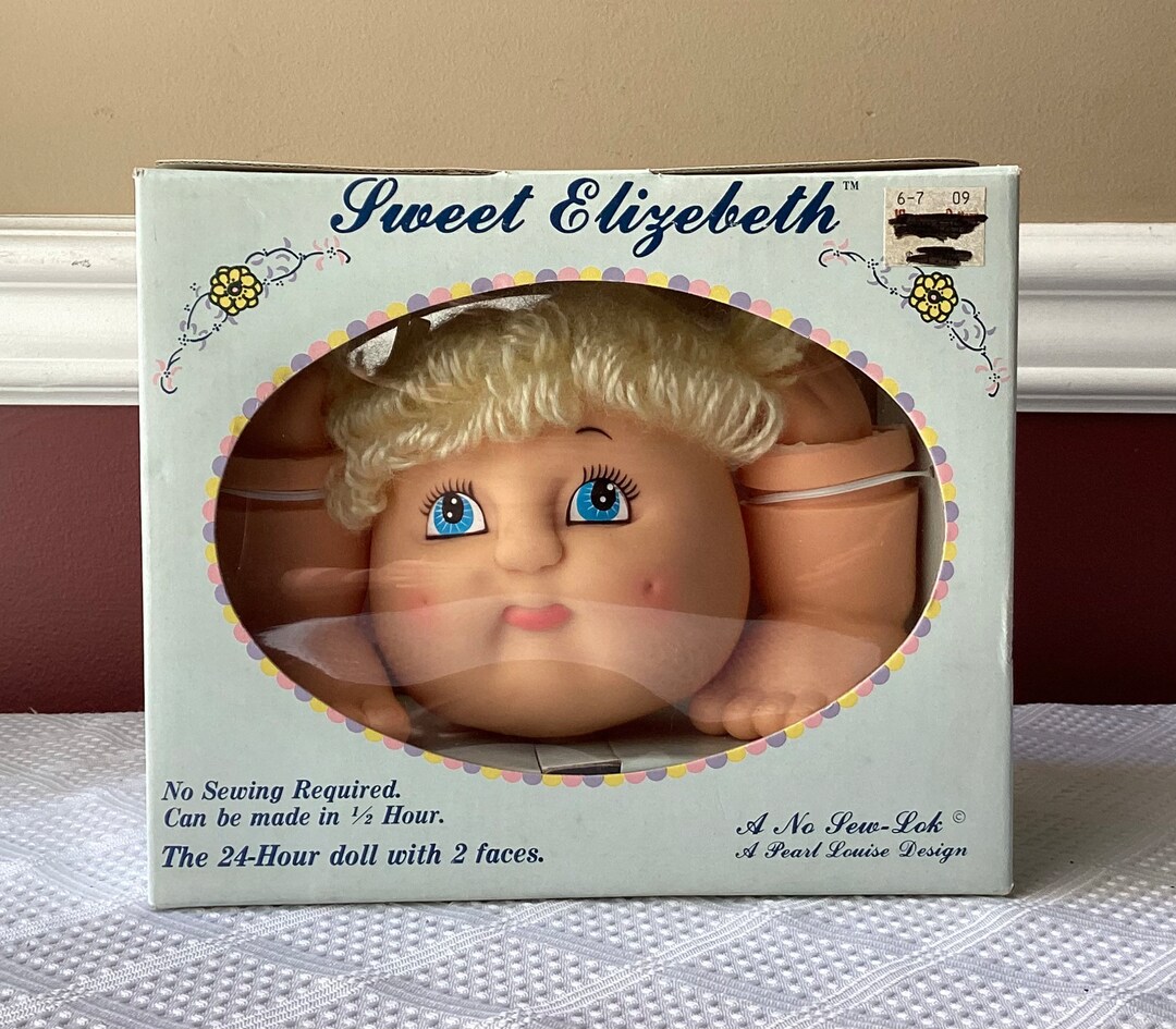 VTG Sweet Elizebeth Doll With 2 Faces in Box, Craft World, 17” No Sew ...