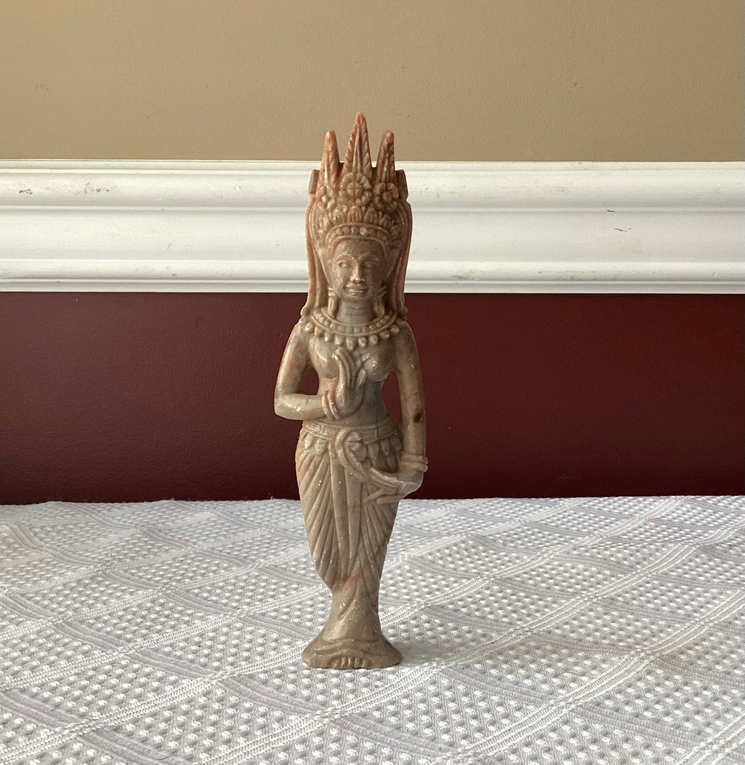 Vintage Asian Carved Soap Stone of Shiva Figurine, 6 3/4” Tall - Etsy