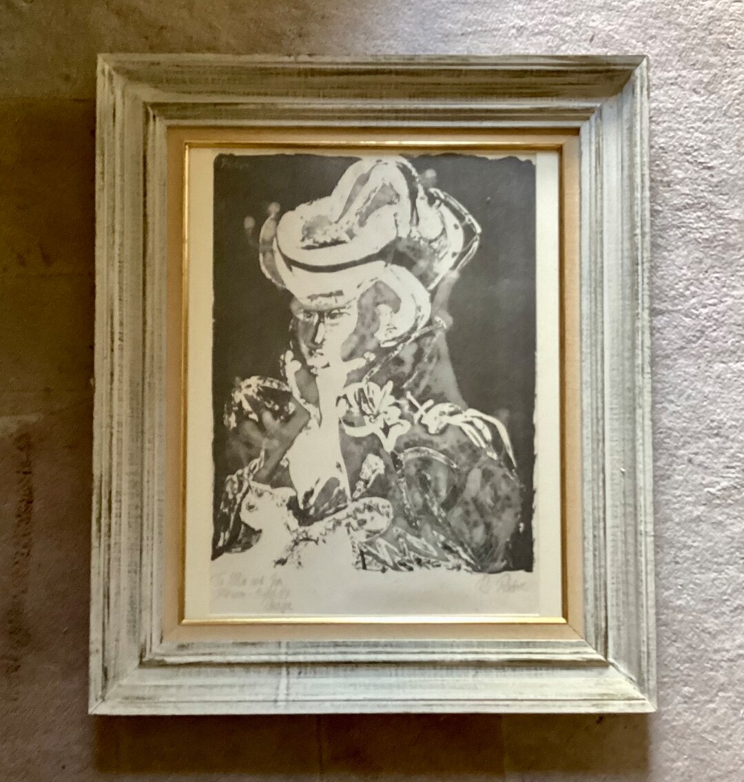 VTG Bernard Reder Wood Cut, Portrait of Marie Antoinette, Hand Signed ...