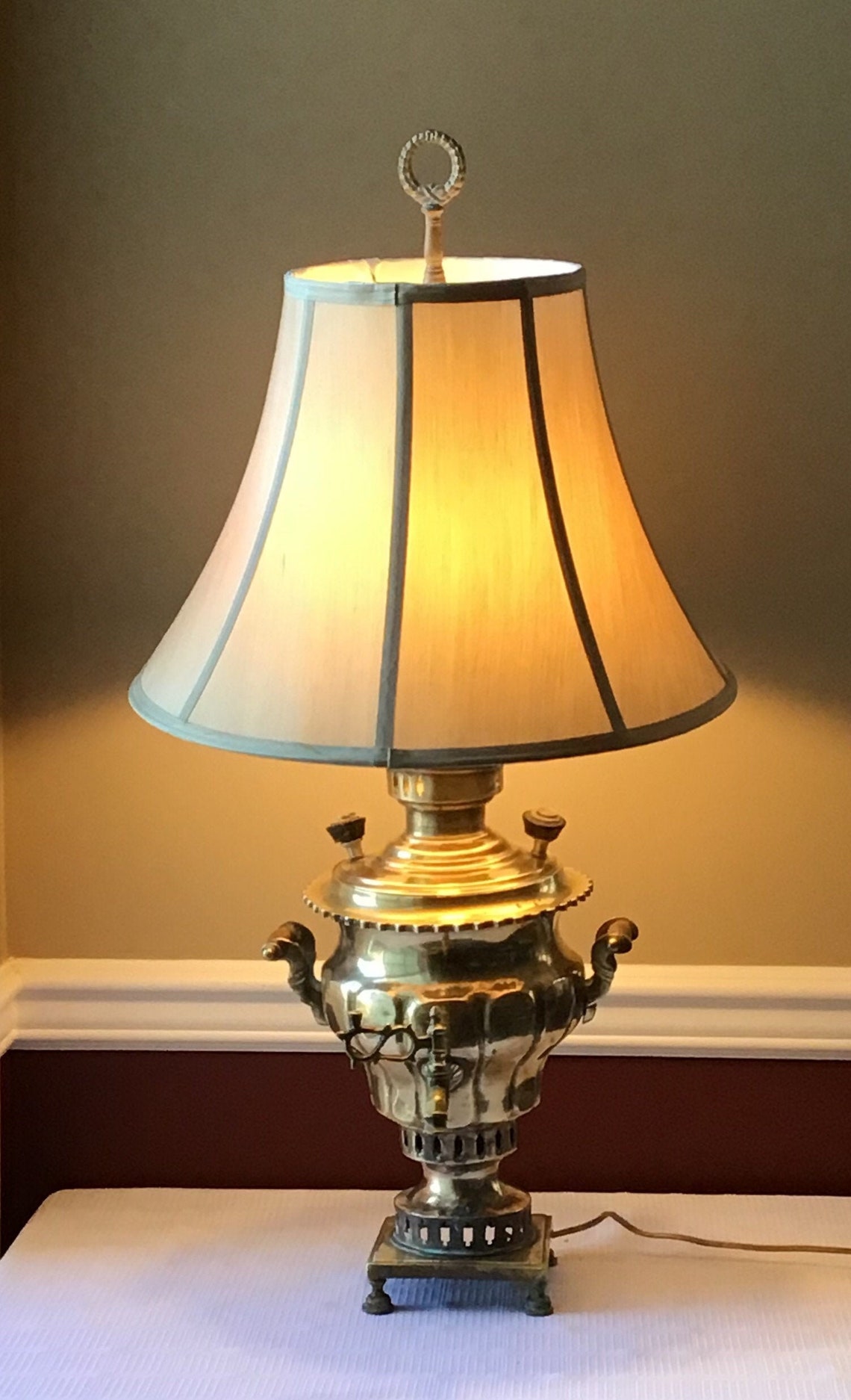 Antique Samovar Lamp Working Shade and Light Bulb Not - Etsy