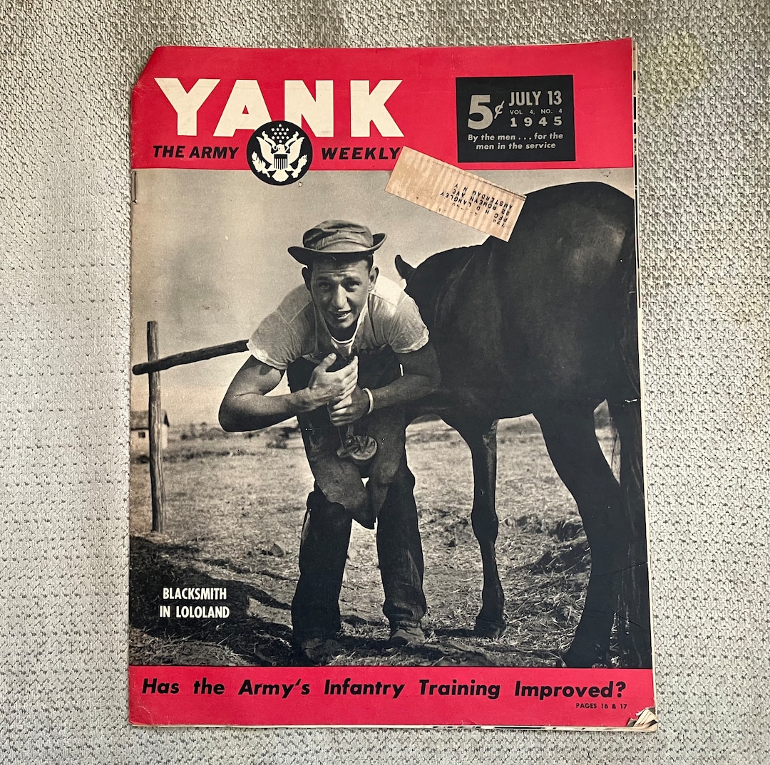 VTG WWII Yank the Army Weekly Magazine, Jul 13, 1945, Vol. 4, No. 4 - Etsy
