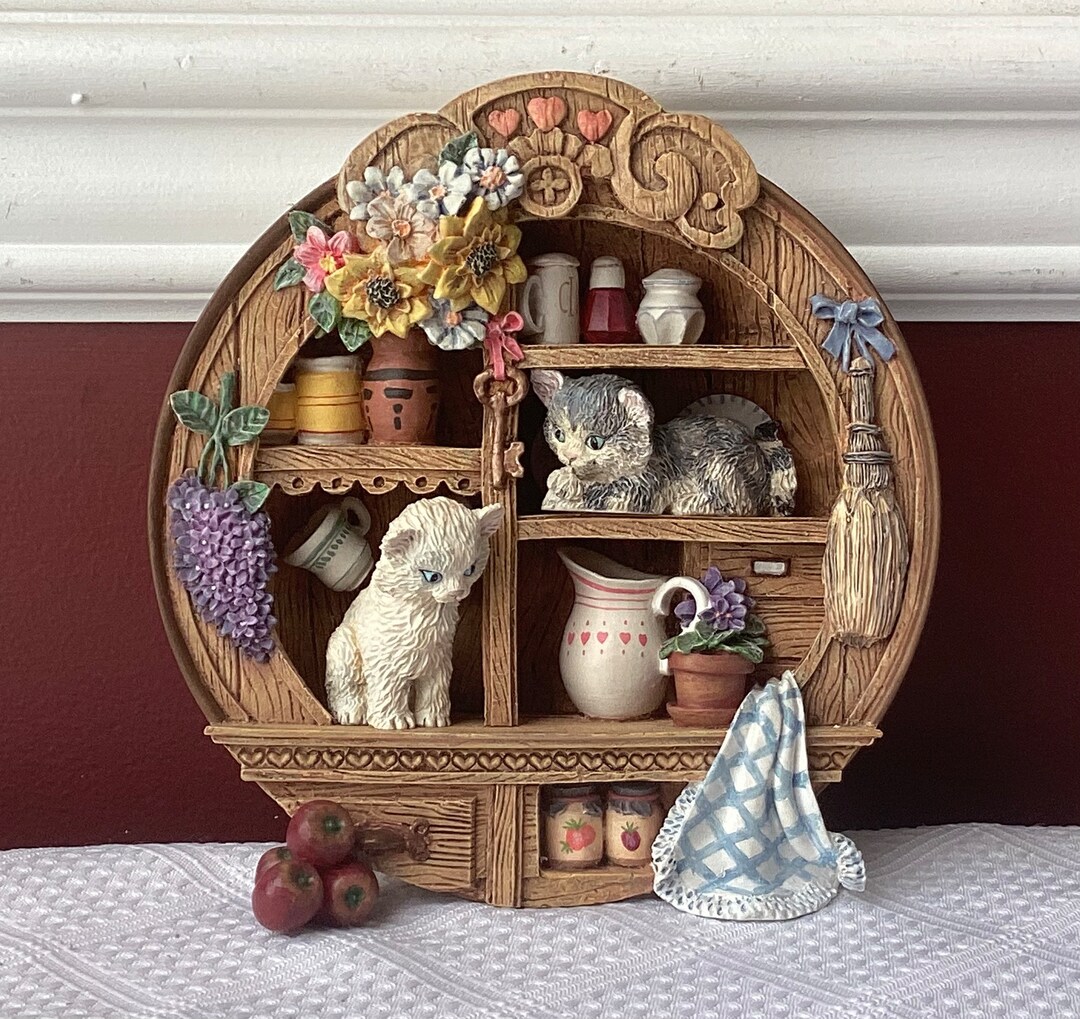 VTG the Hamilton Collection kittens in the Cupboard Collector Wall ...
