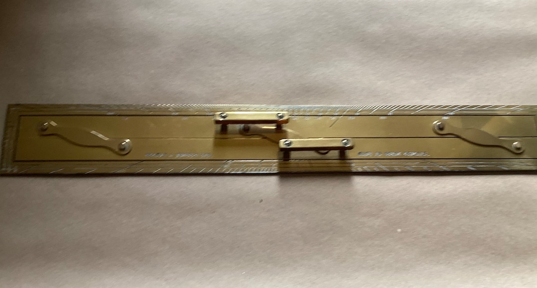 Antique British Nautical/naval Kelvin & Hughes Brass Parallel Ruler, 24 ...