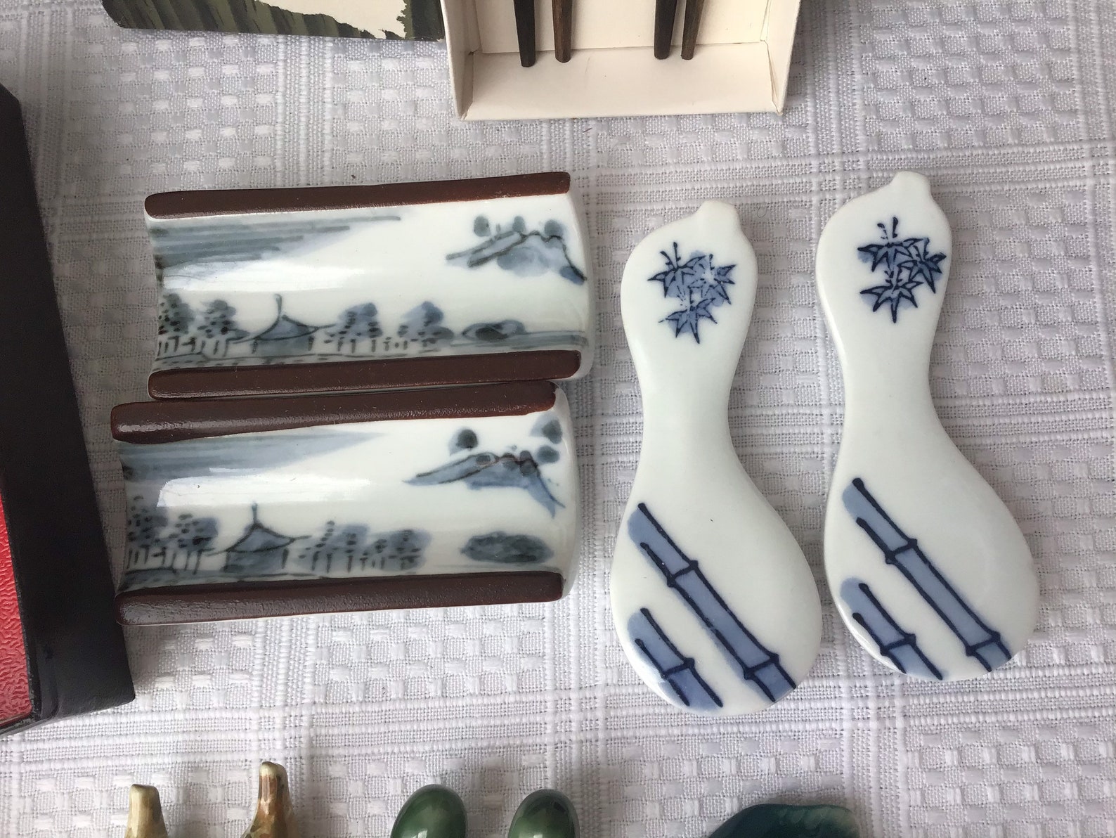 Vintage Chinese Chopsticks and Chopstick Rests animals Fish - Etsy