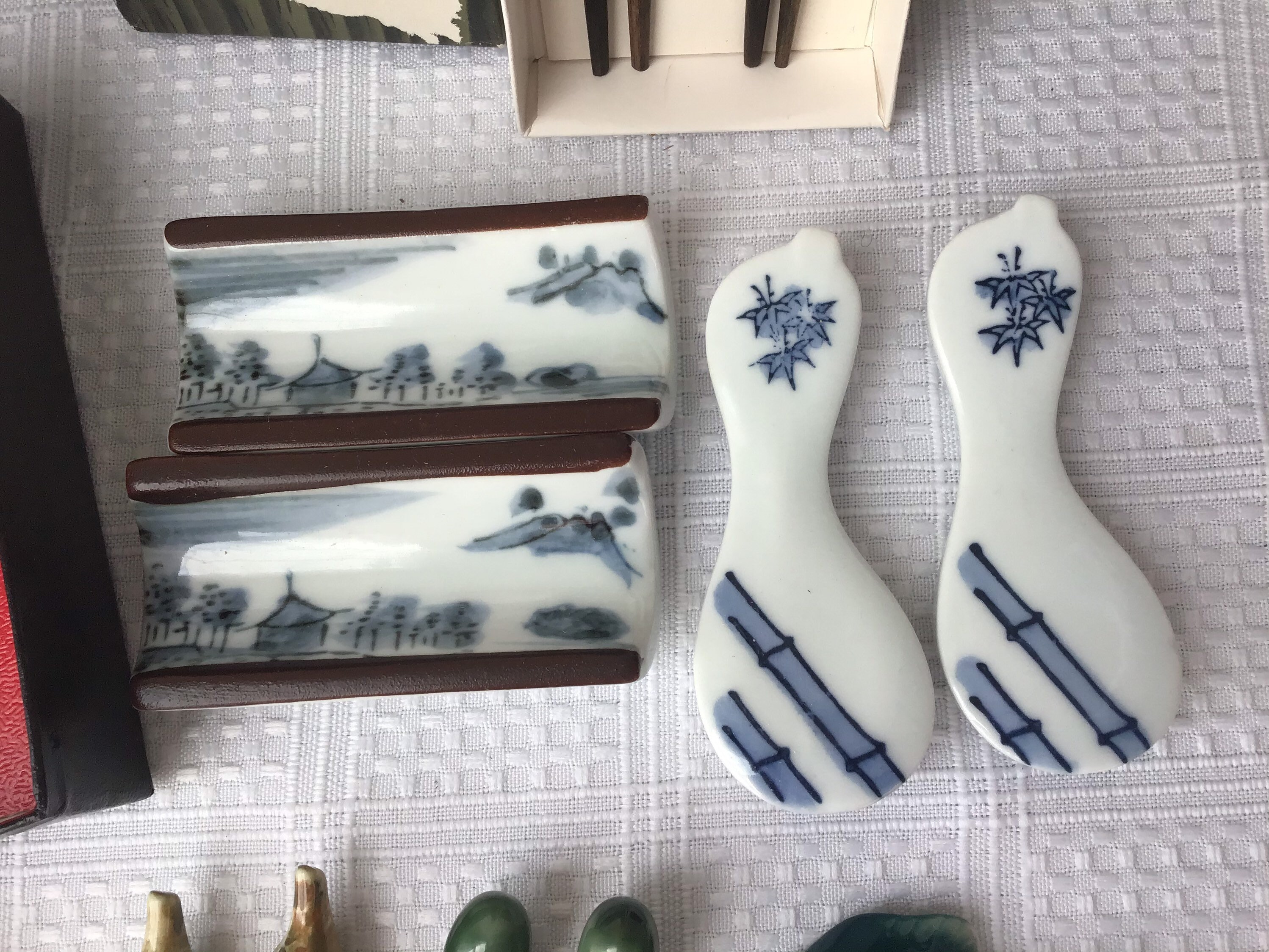 Vintage Chinese Chopsticks and Chopstick Rests animals Fish - Etsy