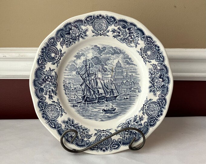 VTG Historical Ports of England Porcelain Collector Dinner Plate, 9 7/8 ...