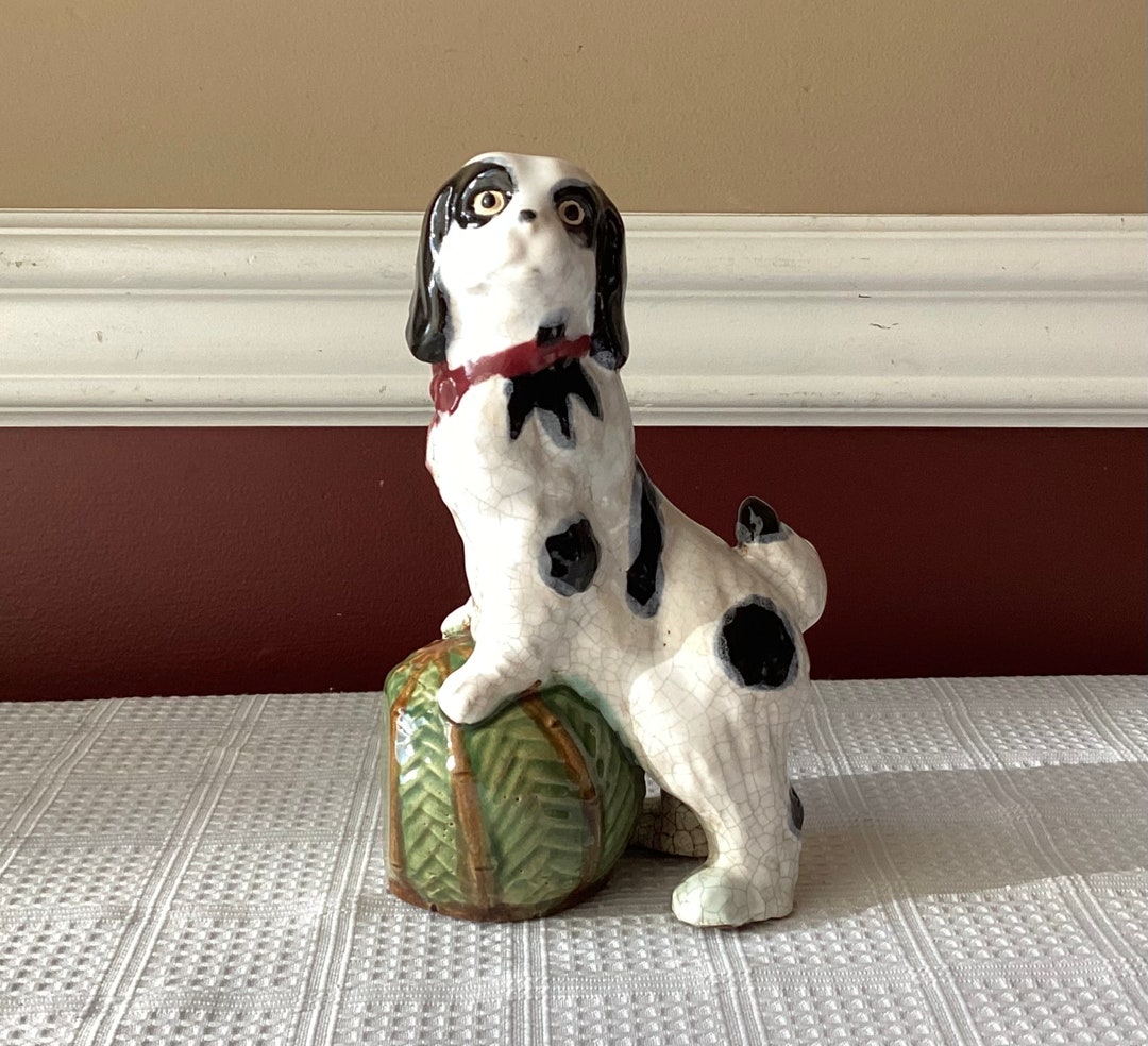 VTG Staffordshire-style Ceramic Cocker Spaniel Dog Figurine, 7 1/4” T ...