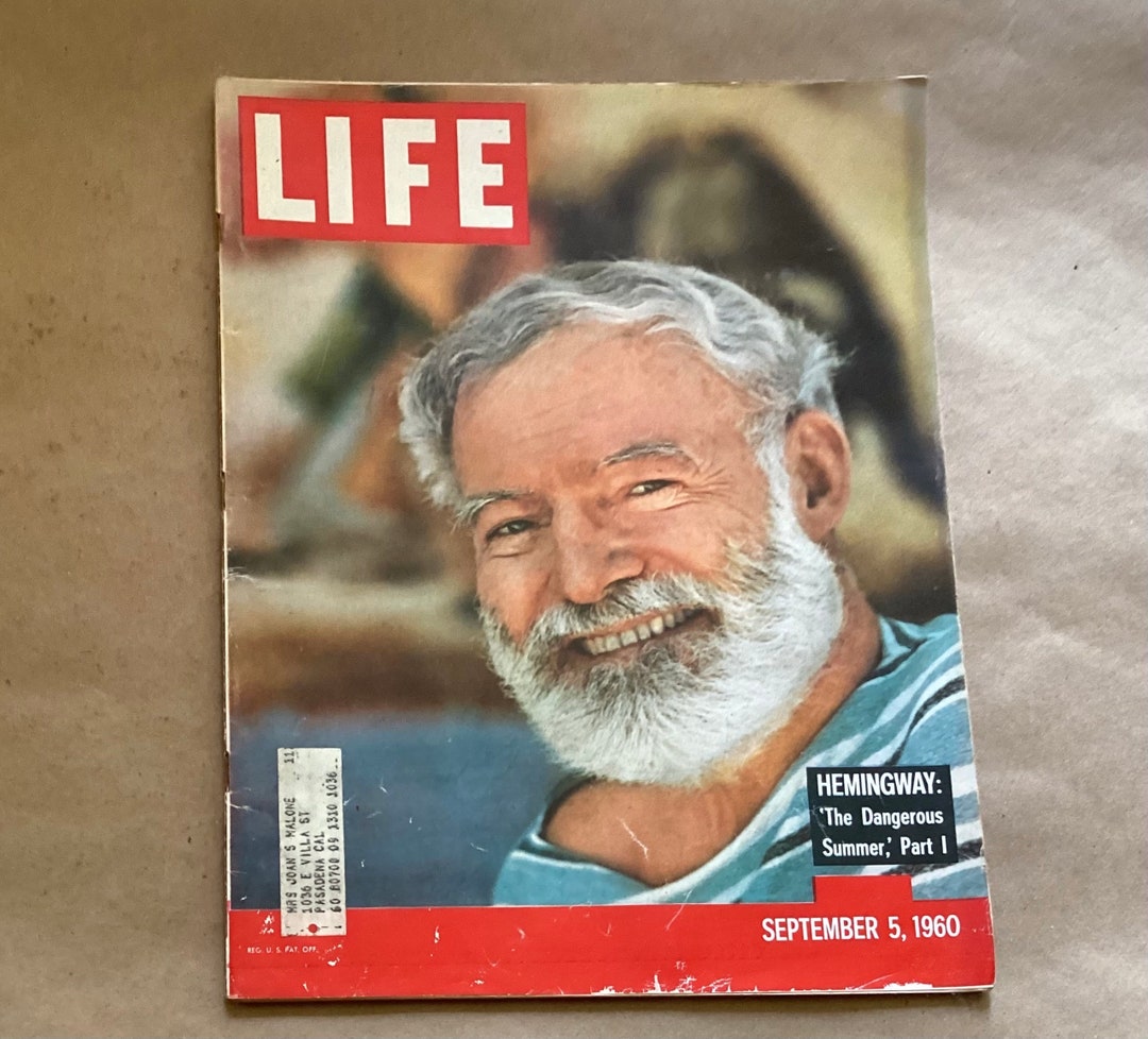 Vintage Life Magazine, September 5, 1960, Ernest Hemingway - Etsy