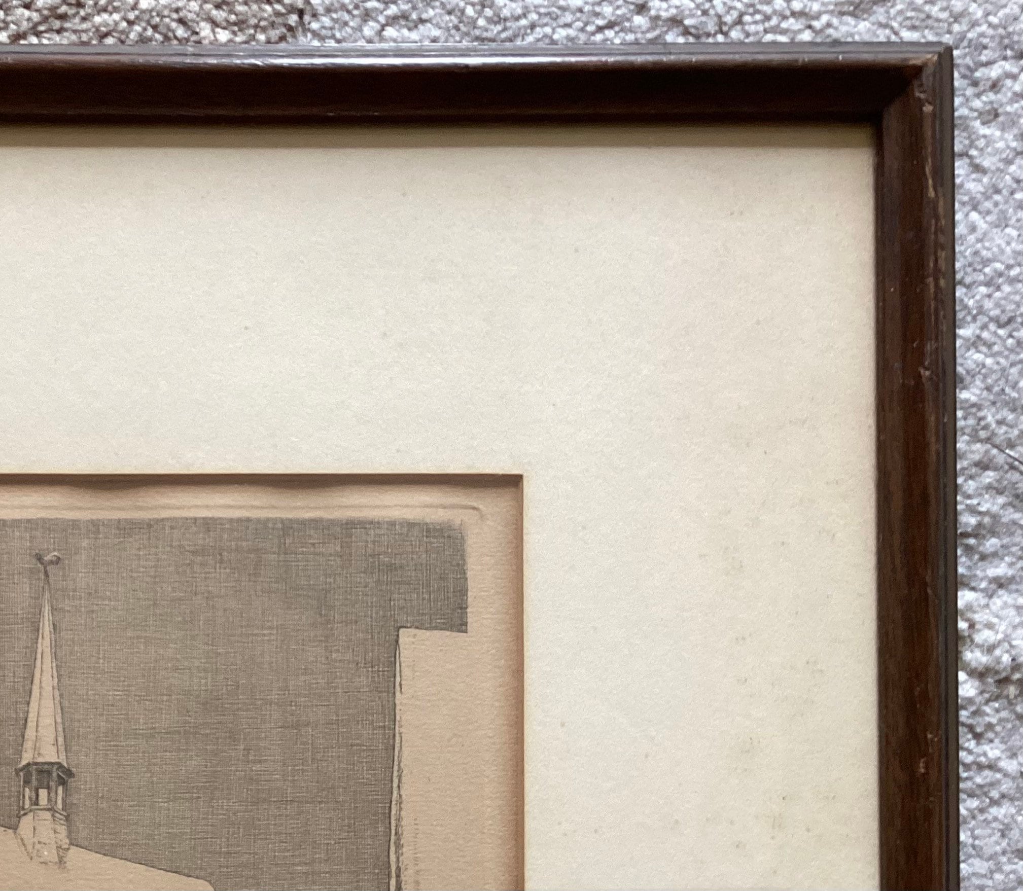 Vintage Leon R. Pescheret Etching of St. Nicholas Chapel - Etsy