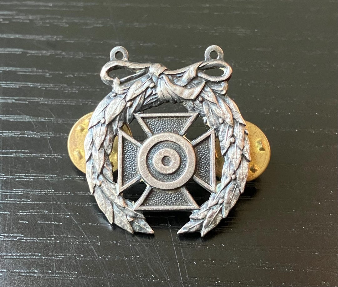 Vintage U.S. Army Expert Marksmanship Badge Pin, 1/20 Silver Filled - Etsy