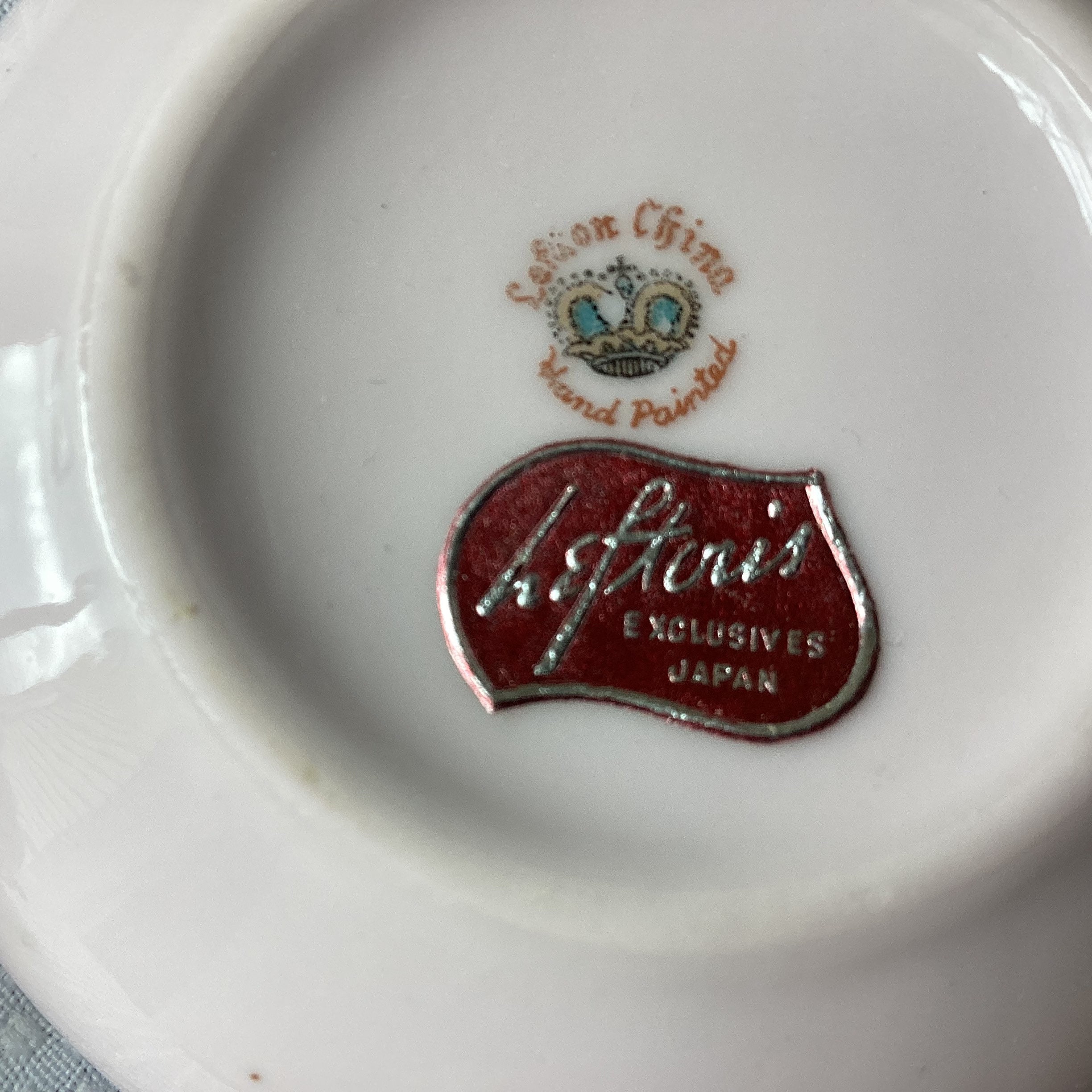 Pair of Vintage Lefton China Hand Painted Porcelain Ashtrays Made in ...