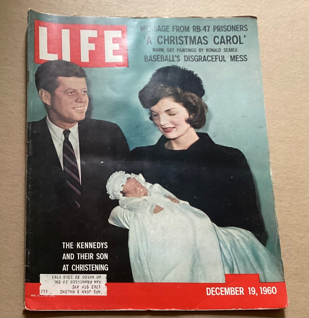 VTG Life Magazine December 19 1960 the Kennedys & Son Their - Etsy
