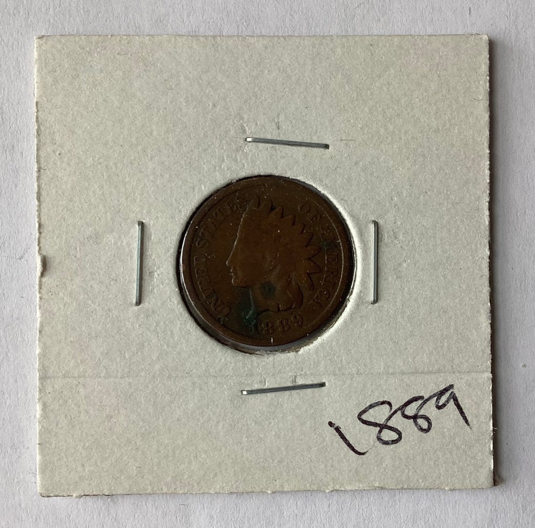 1889 Indian Head One Cent Coin - Etsy