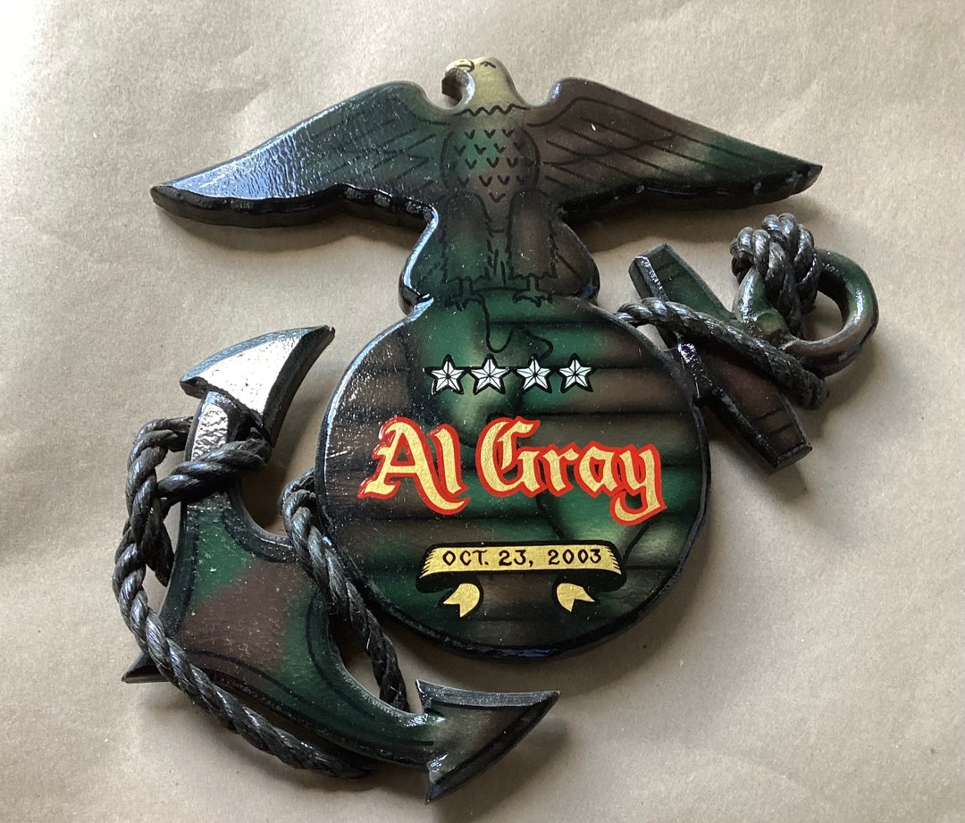 General A.M. Gray U.S.M.C. Marine Corps Wooden Wall Plaque, 11.5x11 - Etsy