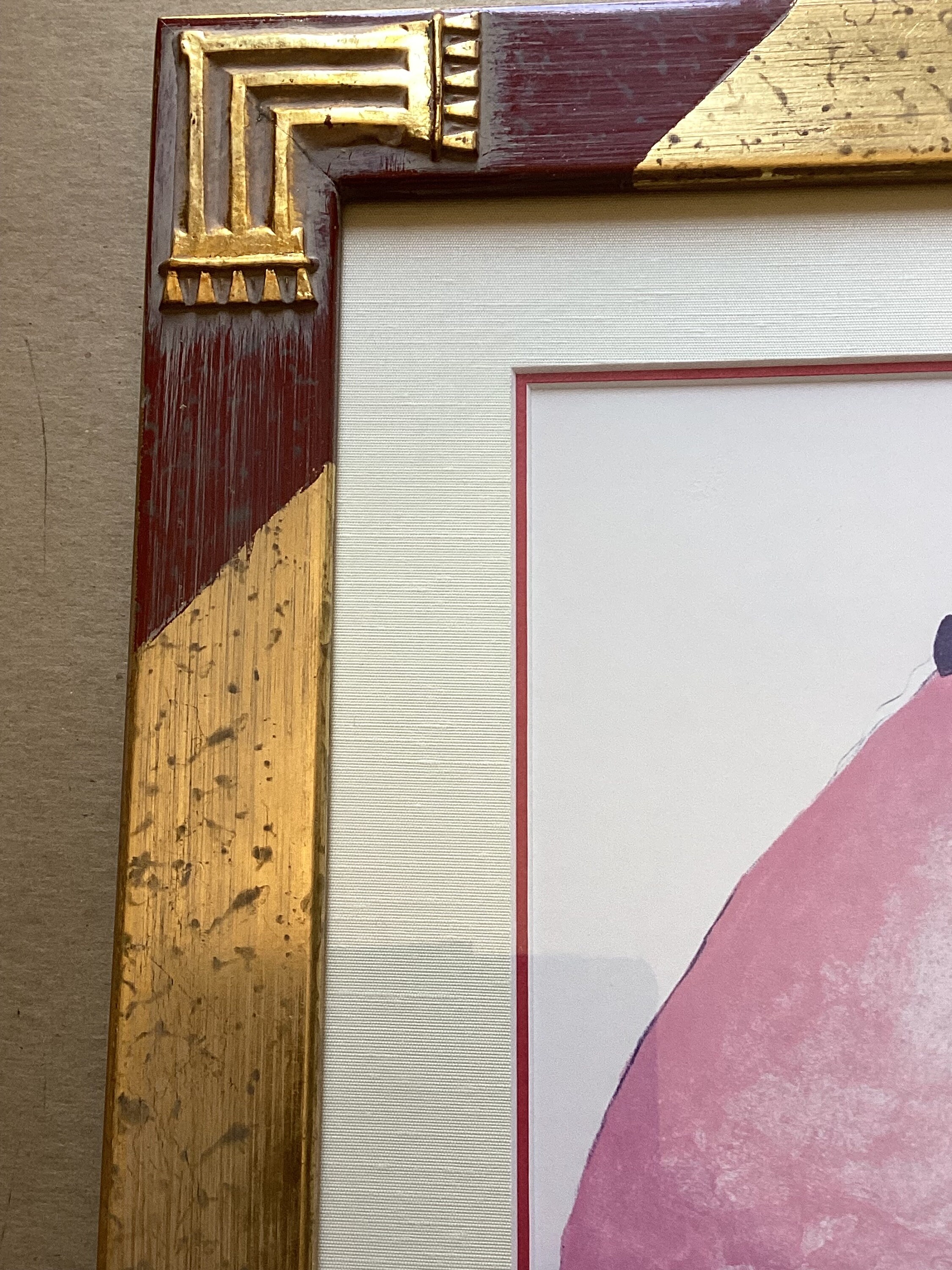 Vintage R. C. Gorman Print of Portrait of A Navajo Woman in Ornate ...