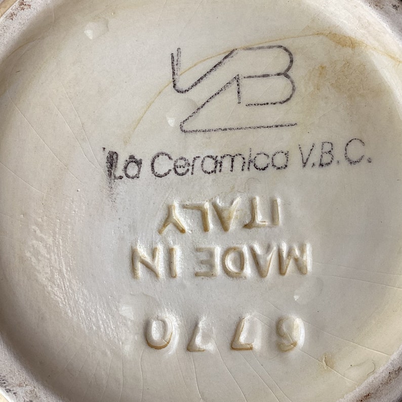 Vintage La Ceramica V.B.C Ceramic Pottery Pitcher Made in - Etsy