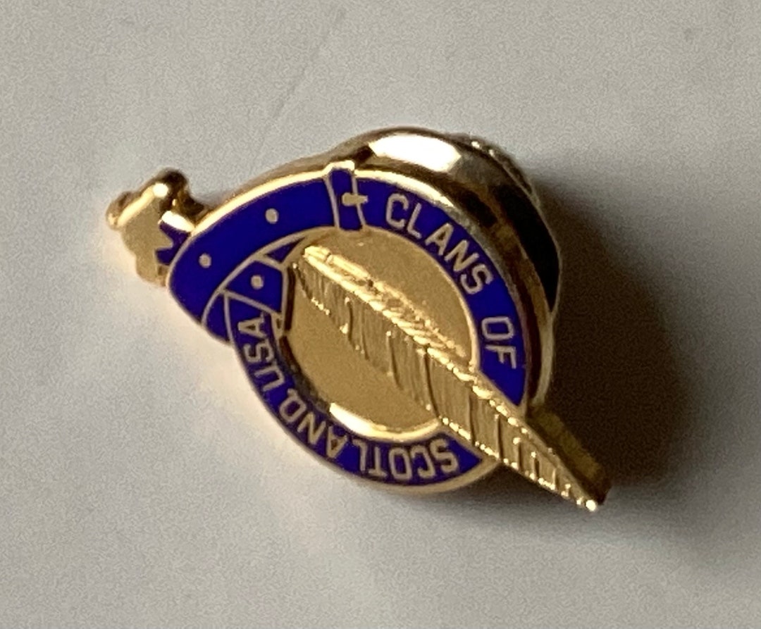Vintage Clans of Scotland USA Lapel Pin - Etsy