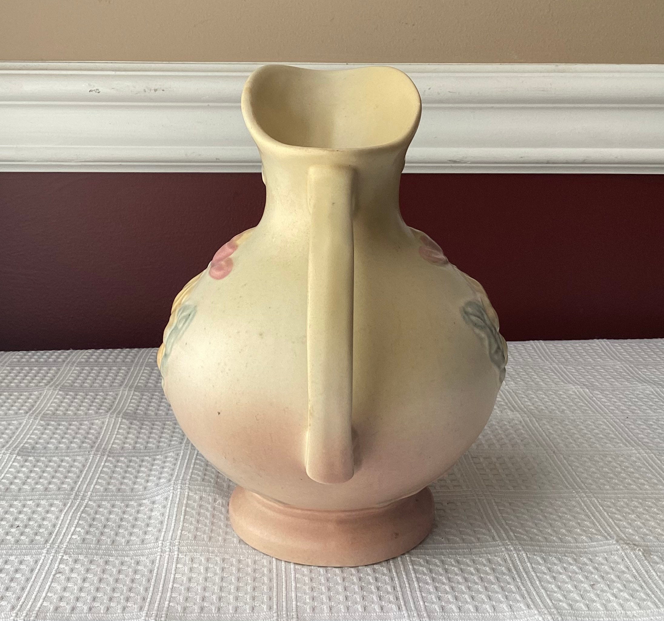 Vintage Hull Art Pottery Pitcher Made in USA 7 1/4 Tall - Etsy