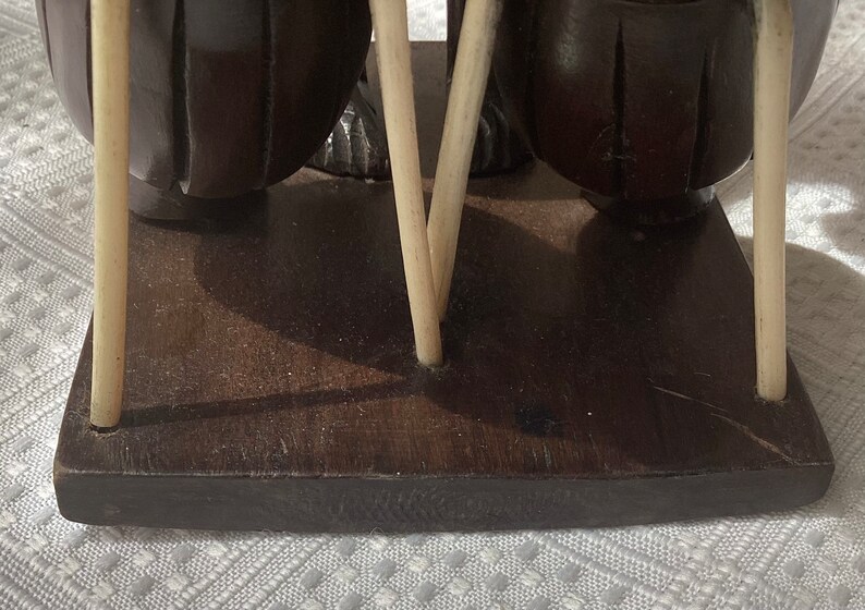 Vintage African Wooden Statue of a Drummer 10 Tall - Etsy