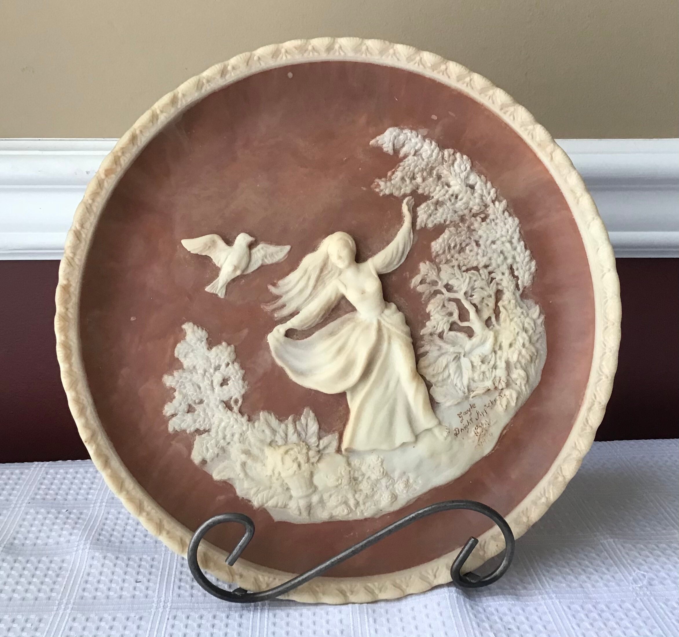 Vintage 1979 to a Skylark Cameo Collector Plate Hand - Etsy